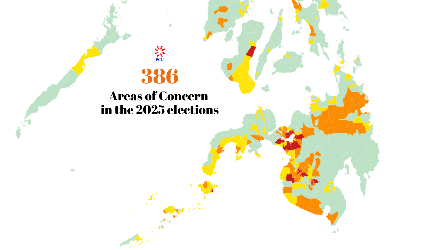 MAP: Updated areas of concern in the 2025 elections - PCIJ.org